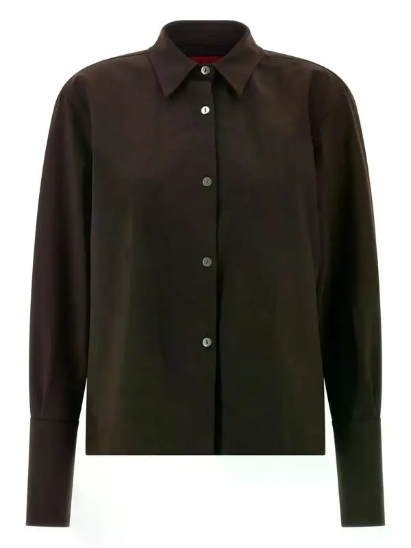 THELATEST Cuffed Button Long Sleeve Shirt