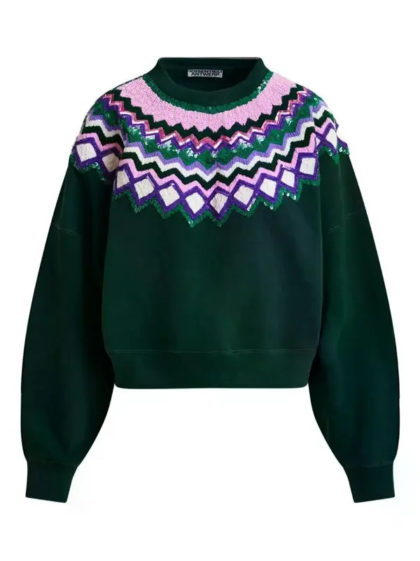 Essentiel Antwerp Sequin-embellished Sweater - Green