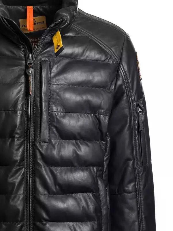 PARAJUMPERS Earnie Quilted Leather Jacket