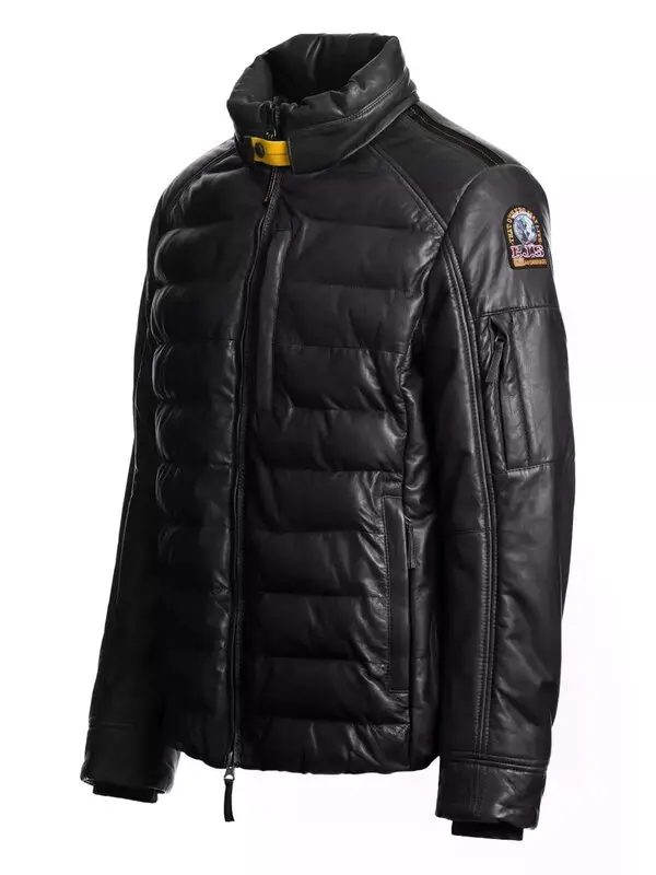 PARAJUMPERS Earnie Quilted Leather Jacket