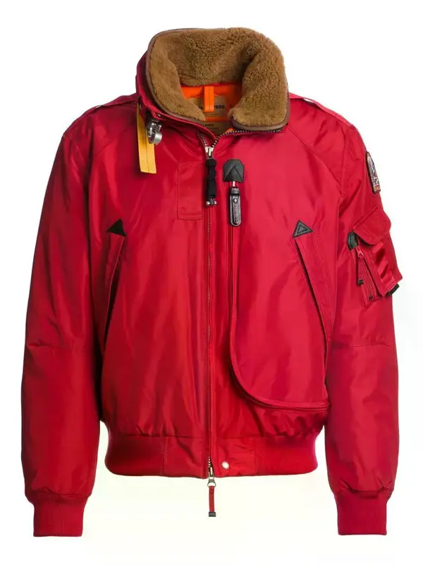 PARAJUMPERS Shearling-lined Bomber Jacket - Red