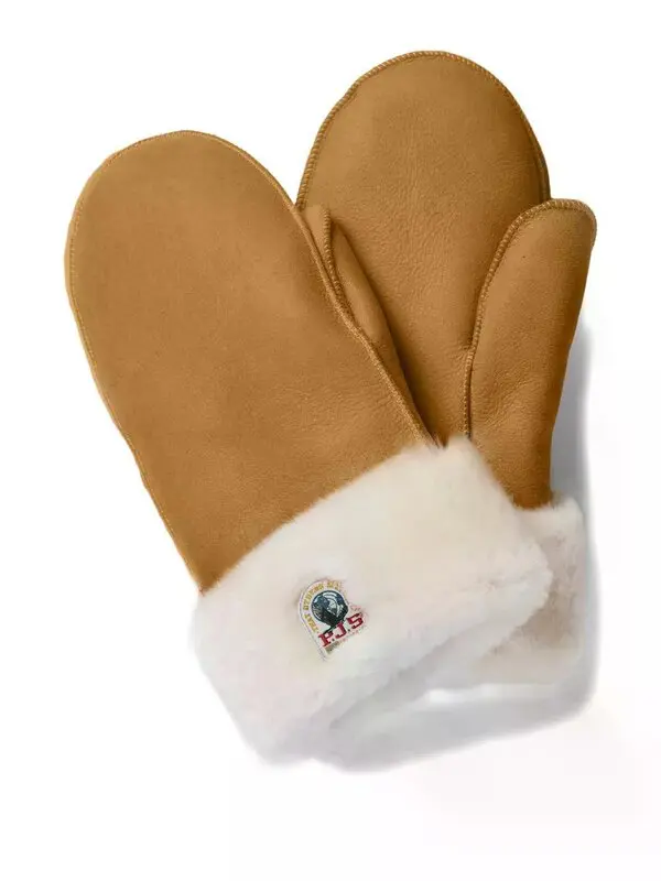 PARAJUMPERS Sheepskin Fur-trimmed Mittens - Neutrals