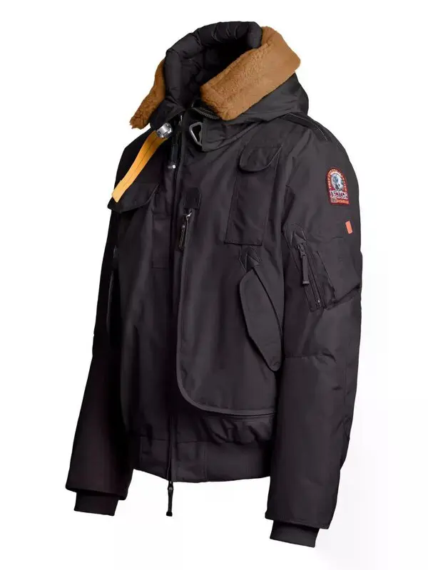 PARAJUMPERS Gobi Hooded Bomber Jacket - Black
