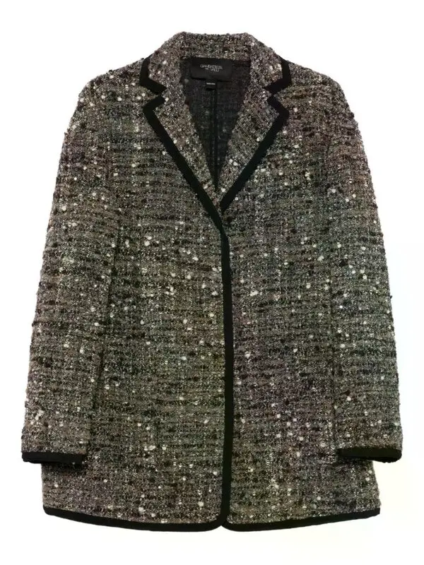 Giambattista Valli Trimmed Tweed Coat