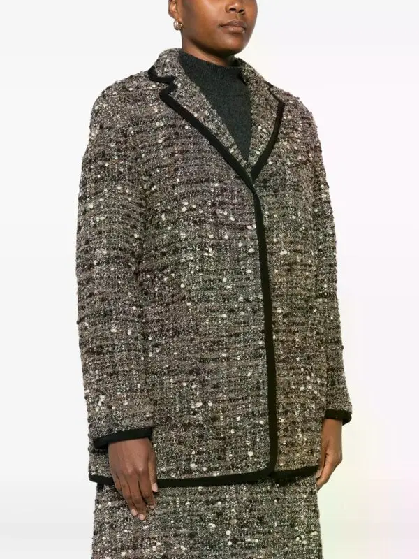 Giambattista Valli Trimmed Tweed Coat