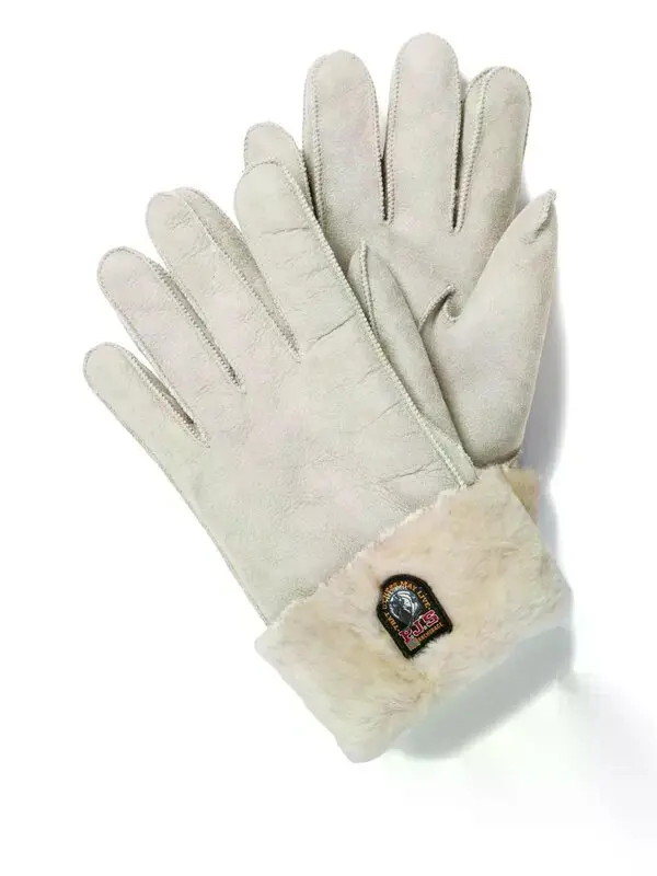 PARAJUMPERS Shearling-cuff Gloves - Grey