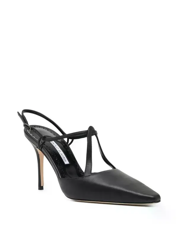 Manolo Blahnik 90mm Minia Pumps - Black