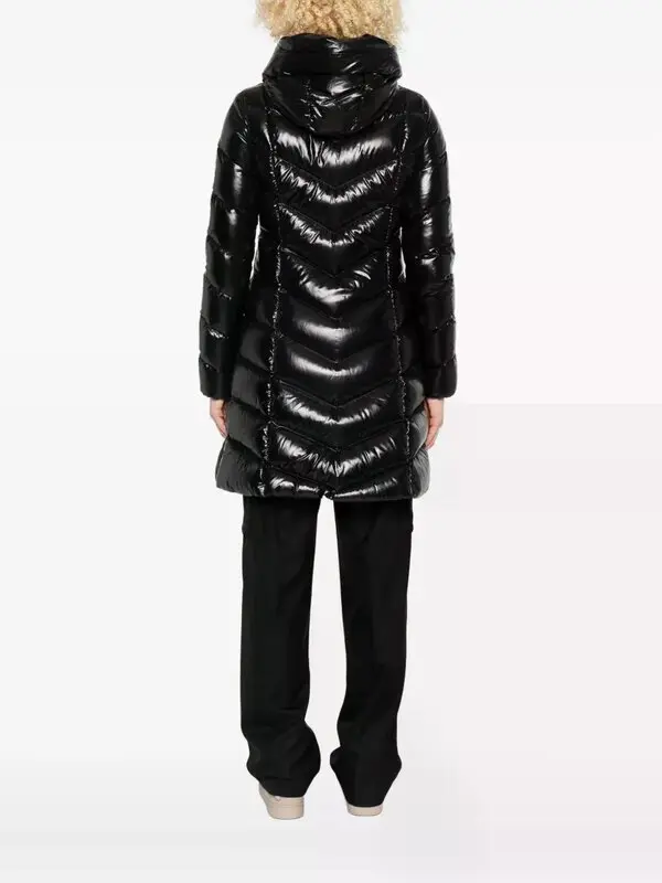 Moncler Chevron-quilted Hooded Puffer Jacket