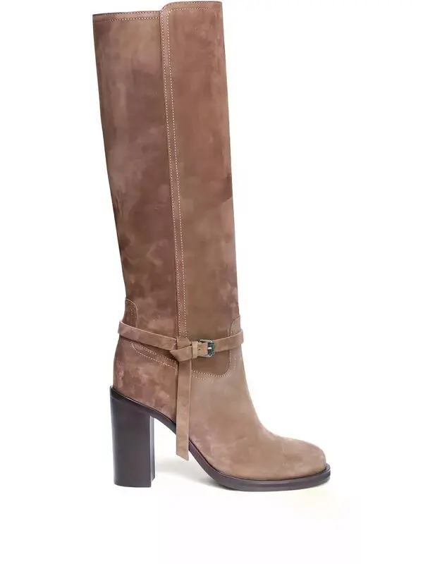 Brunello Cucinelli Buckle-strap Suede Boots