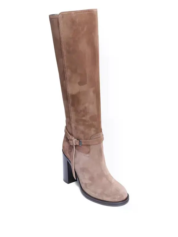 Brunello Cucinelli Buckle-strap Suede Boots