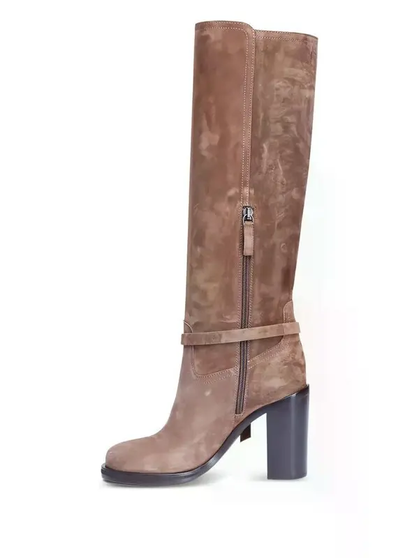 Brunello Cucinelli Buckle-strap Suede Boots
