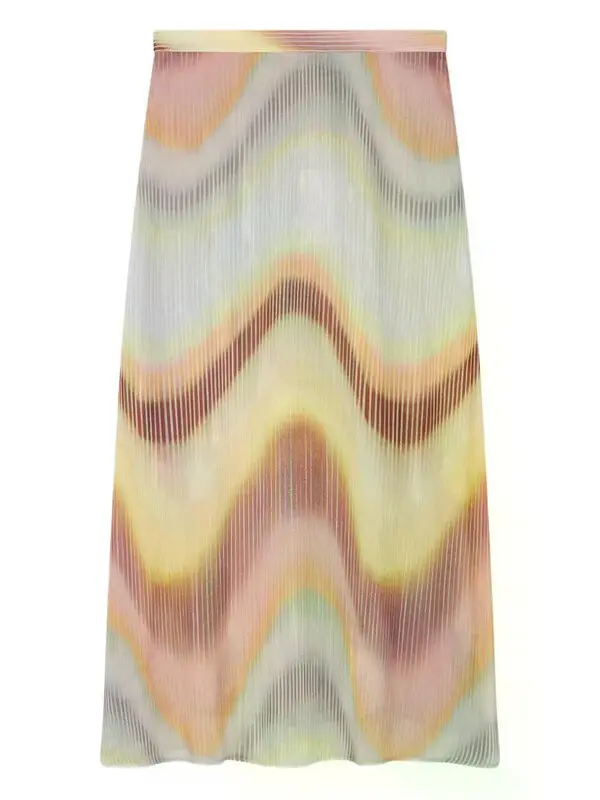 Paul Smith Wave-pattern Midi Skirt