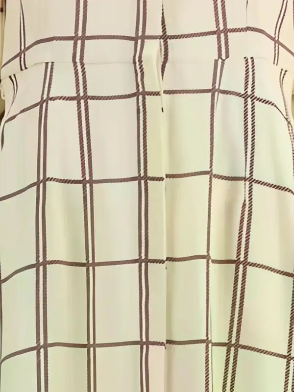 CRIDA MILANO Checked Twill Shirt Dress