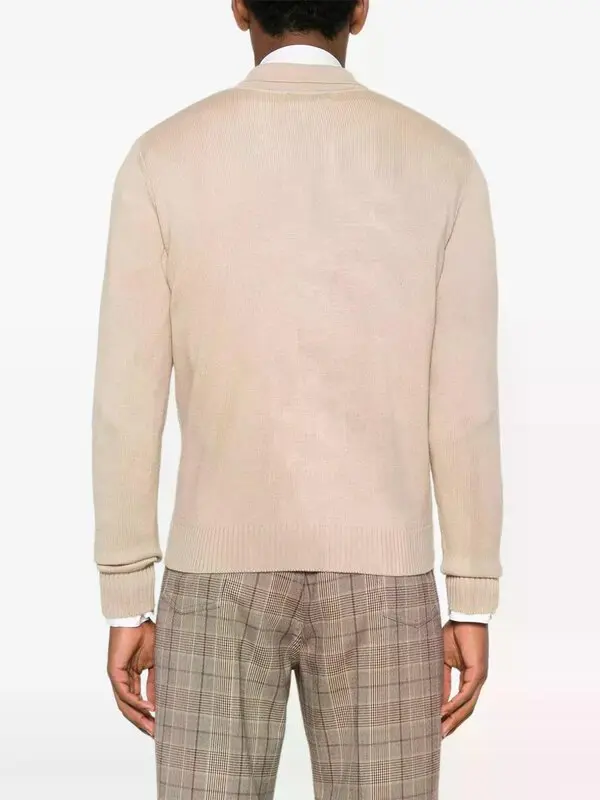 ERNEST W. BAKER Cable-knit Collared Cardigan