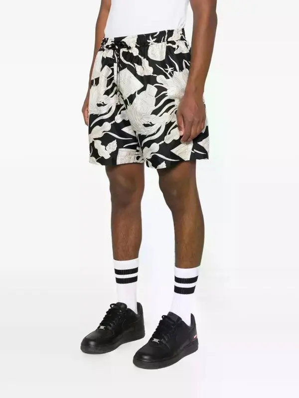 Amiri Floral Print Drawstring Shorts