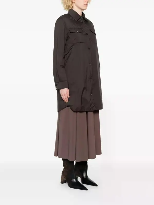 Herno Button-down Quilted Shirt Coat