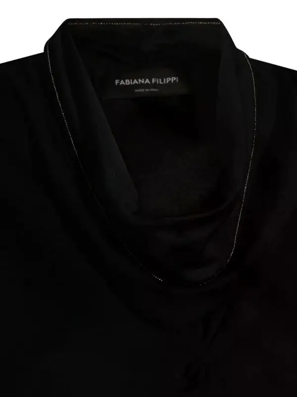 Fabiana Filippi Cowl-neck Button Top