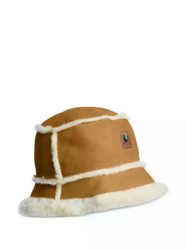 PARAJUMPERS Shearling-trimmed Bucket Hat - Brown