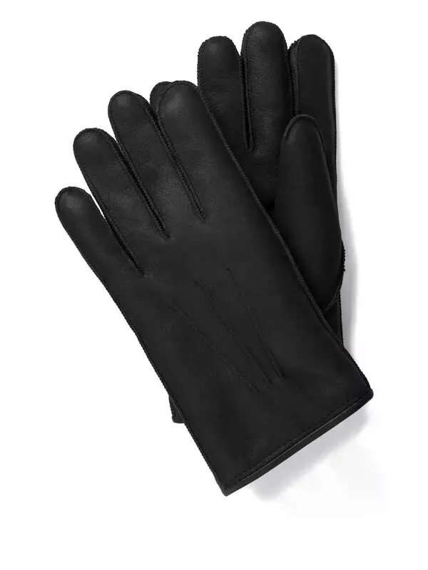 PARAJUMPERS Shearling Gloves - Black