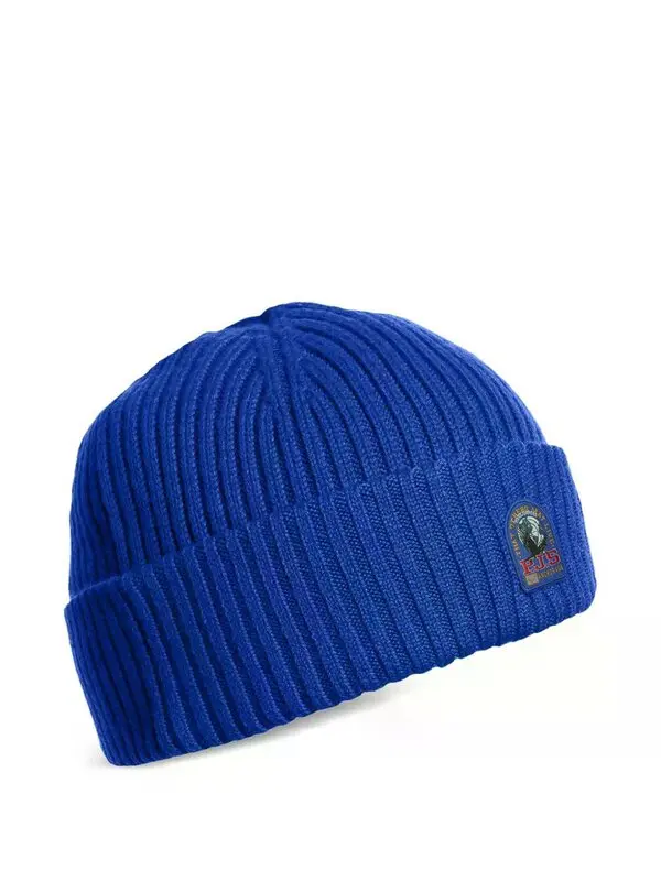 PARAJUMPERS Ribbed Beanie - Blue