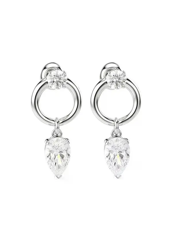 SWAROVSKI Zirconia Drop Earrings - Silver