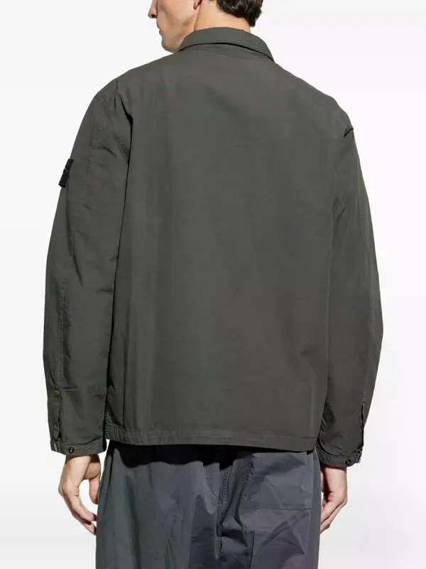 Stone Island Patch Pocket Zip-front Shirt Jacket