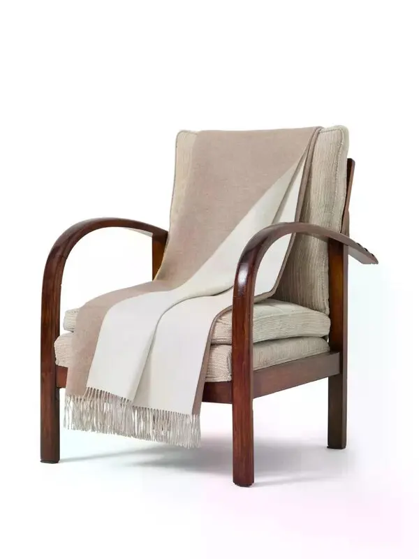 Brunello Cucinelli Double-cloth Fringe Throw