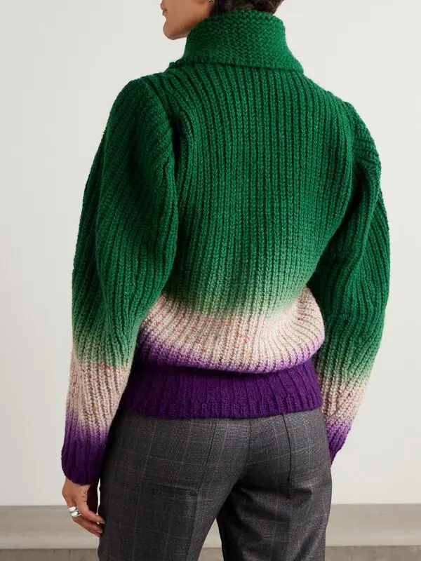 Sacai Ribbed Wool Cardigan