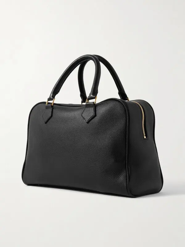 NILI LOTAN Jaclyn Textured-leather Tote - Black