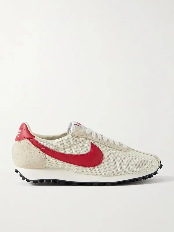 Nike Ld-1000 Suede And Leather-trimmed Mesh Sneakers - Neutrals