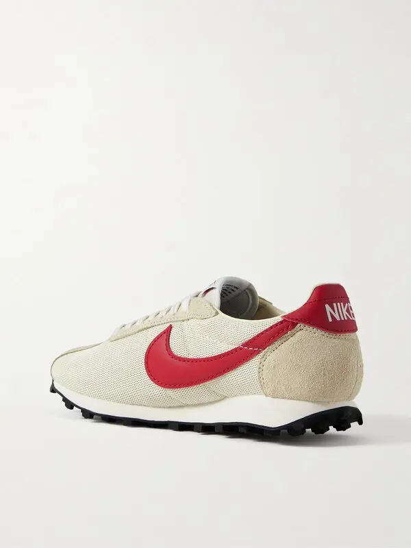 Nike Ld-1000 Suede And Leather-trimmed Mesh Sneakers - Neutrals