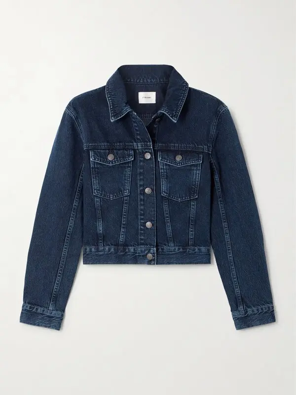 FRAME Sharp Denim Trucker Jacket