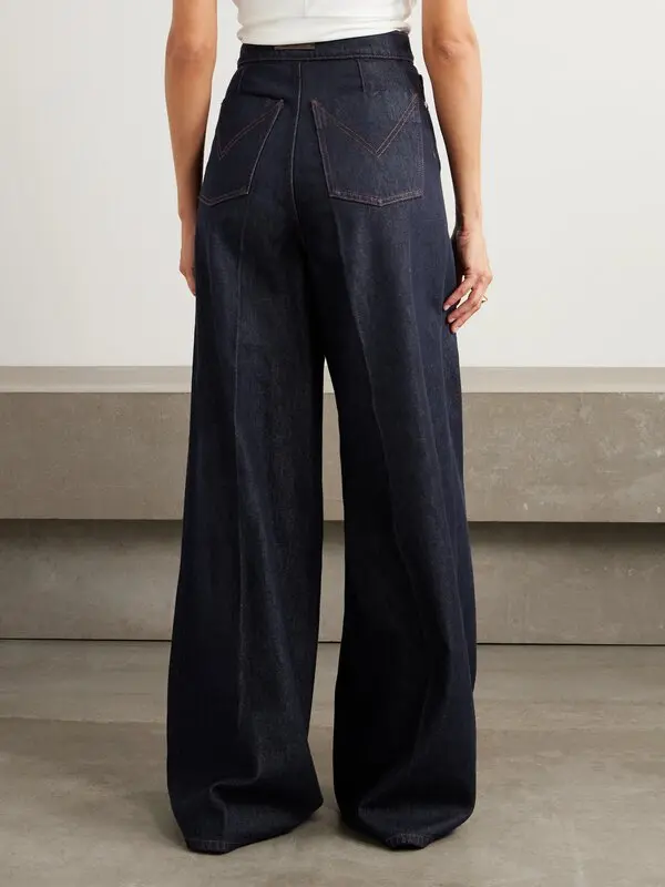 Max Mara Carmine High-rise Wide-leg Jeans