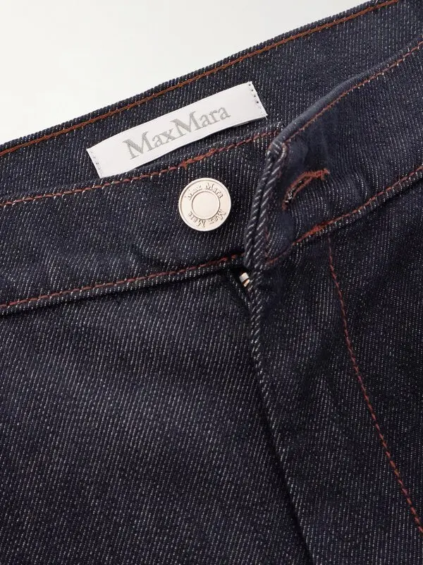 Max Mara Carmine High-rise Wide-leg Jeans