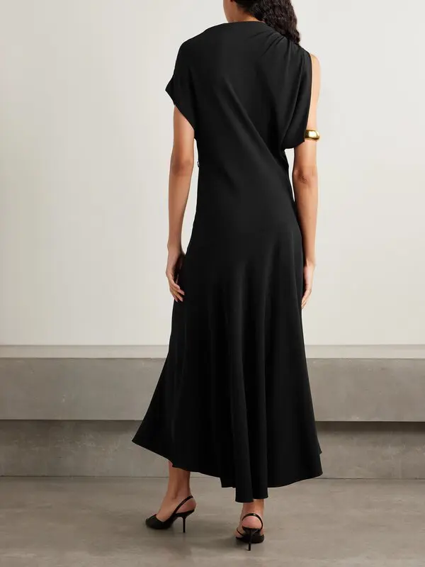 Proenza Schouler Asymmetric Draped Crepe Dress