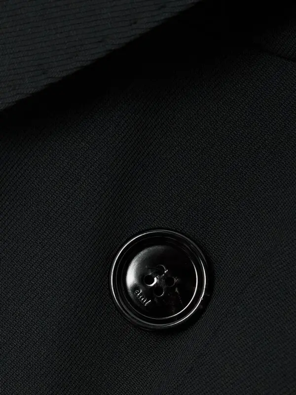 AMI Paris Oversized Double-breasted Wool Blazer - Black