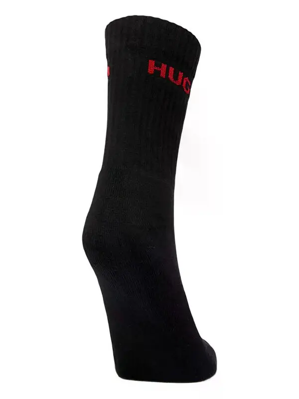 Hugo Logo Ribbed Socks