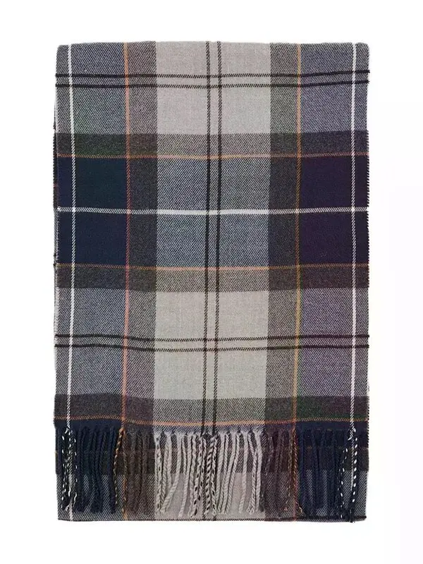 Barbour Tartan-fringed Scarf
