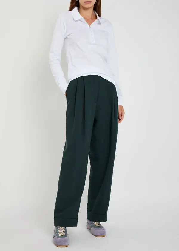 Dries Van Noten Cotton Polo Top