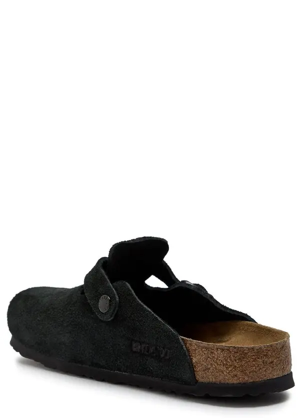 BIRKENSTOCK Boston Brushed Suede Clogs