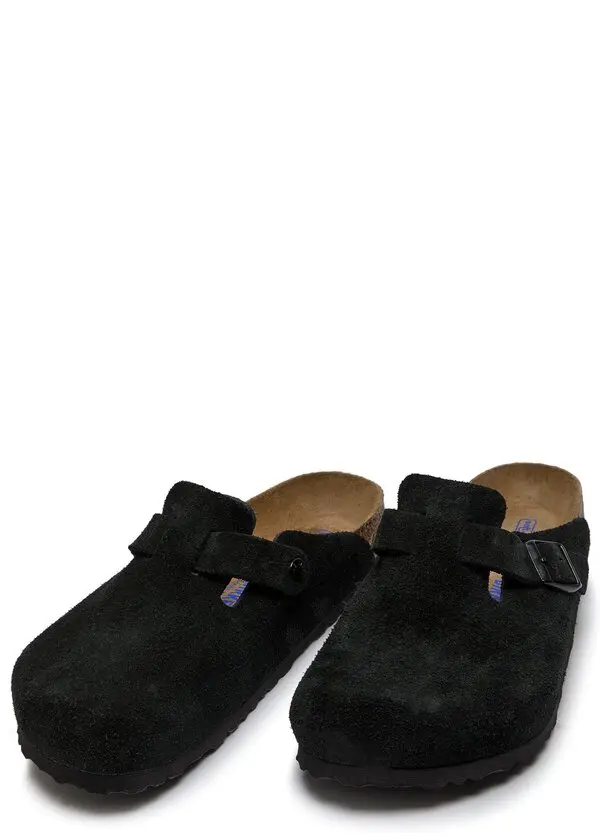 BIRKENSTOCK Boston Brushed Suede Clogs