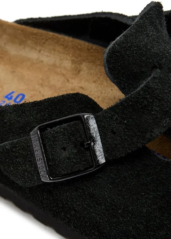 BIRKENSTOCK Boston Brushed Suede Clogs