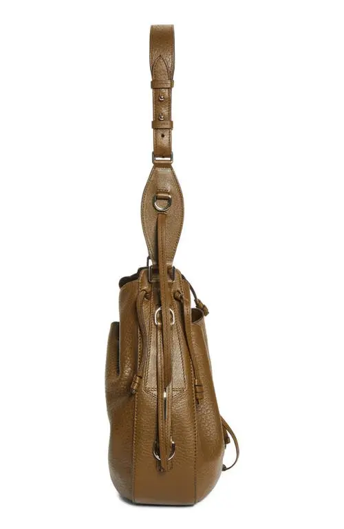 Isabel Marant Étoile Bolton Bubble Pebbled Lambskin Leather Hobo Bag