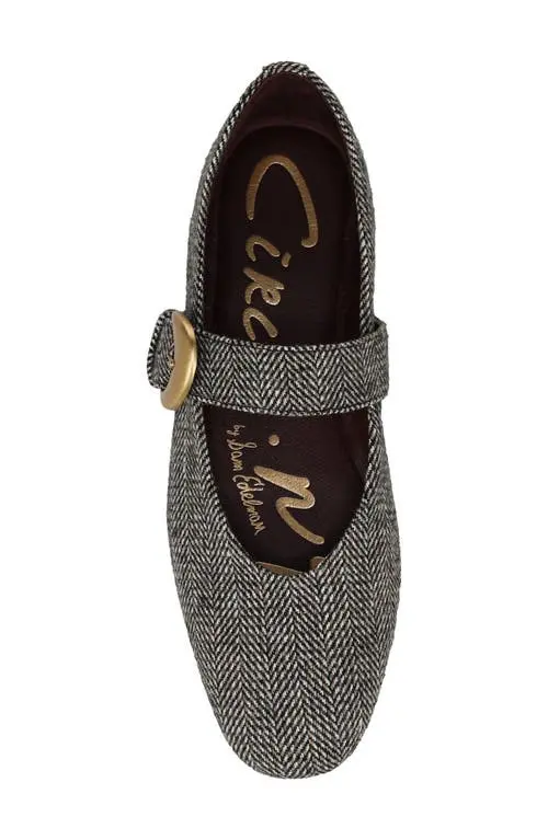 CIRCUS NY BY SAM EDELMAN Bella Herringbone Mary Jane Flat - Black Multi