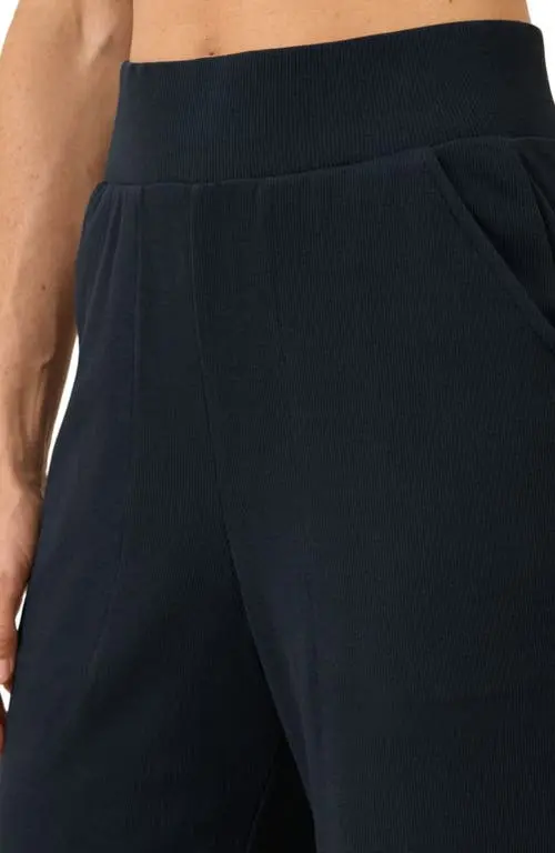 PACT Dream Rib Wide Leg Lounge Pant - Midnight Blue