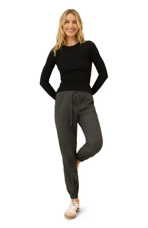 PACT Perfect Rib Long Sleeve Tee - Black