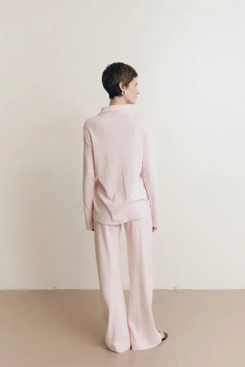 VIR VITA Eloise Pointelle Cardigan - Blossom