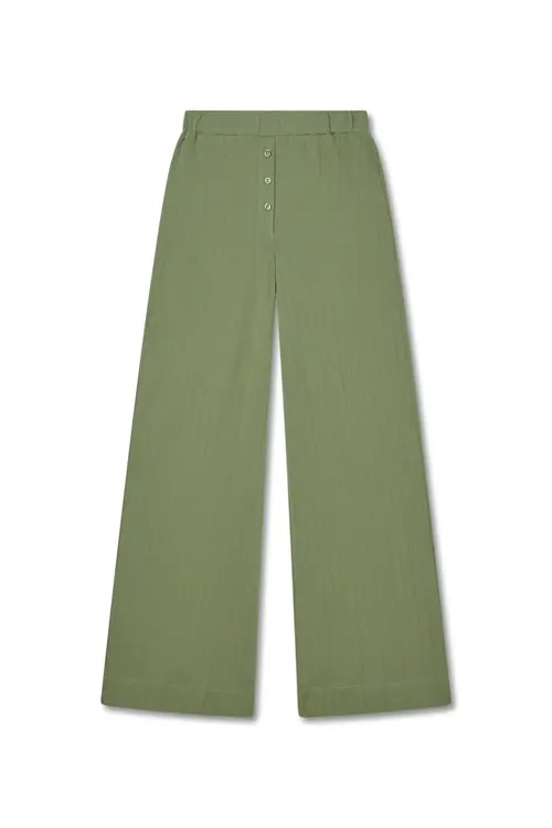 VIR VITA Pointelle Lounge Pant - Sage