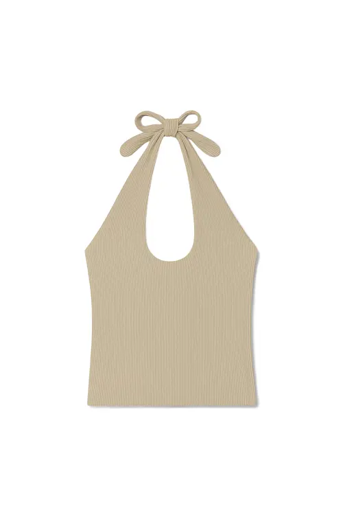 VIR VITA Pauline Halter Top - Dune
