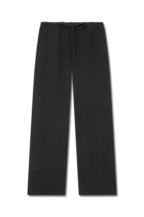 VIR VITA Delphine Linen Pant - Black